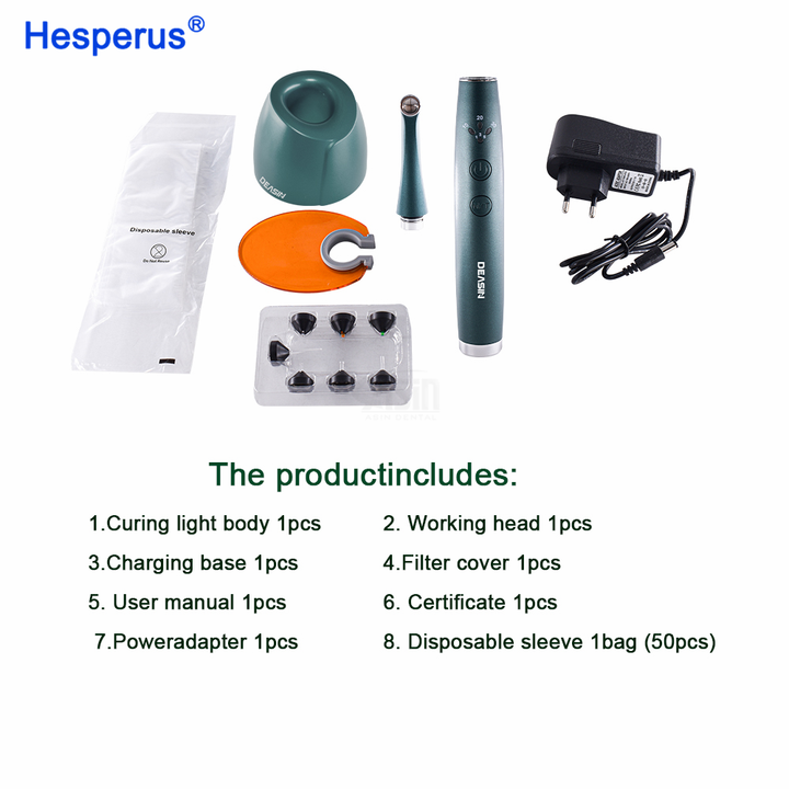 2500mw/cm2 Dental Wireless Led Curing Light 1/3/5 Seconds Option Cure ...